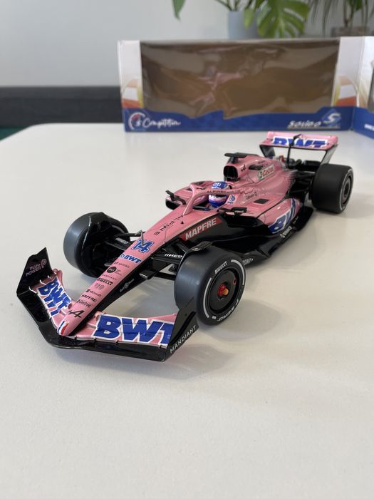 Model F1 Alpine A522 Bahrain GP 2022 Fernando Alonso 1/18 Solido 1:18 ...