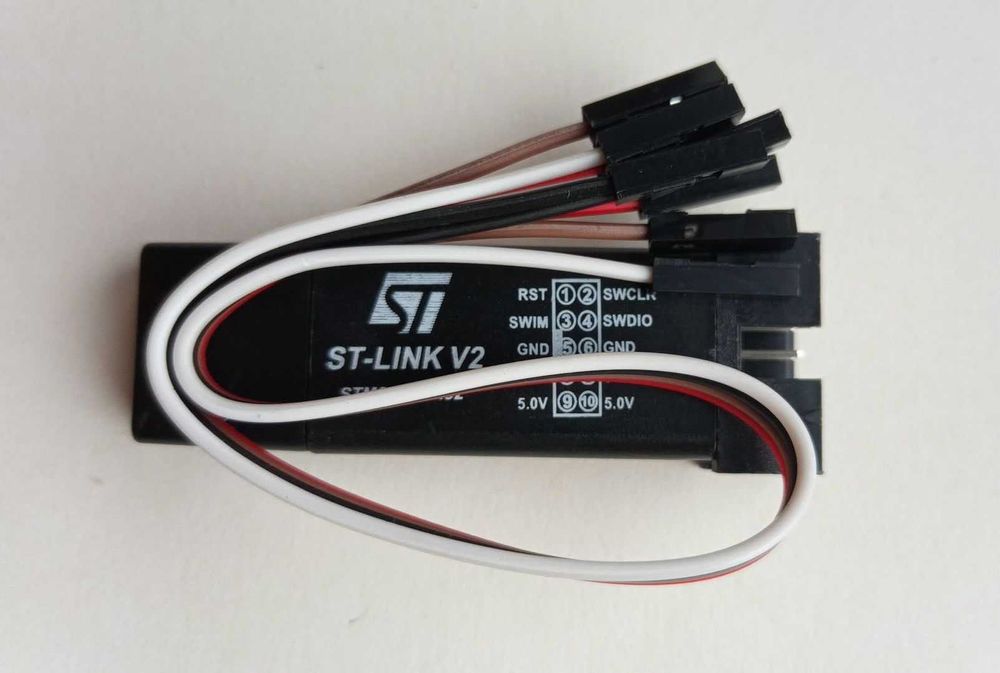 ST-Link V2 программатор USB микроконтроллеров STM32 SWD / STM8 SWIM ...