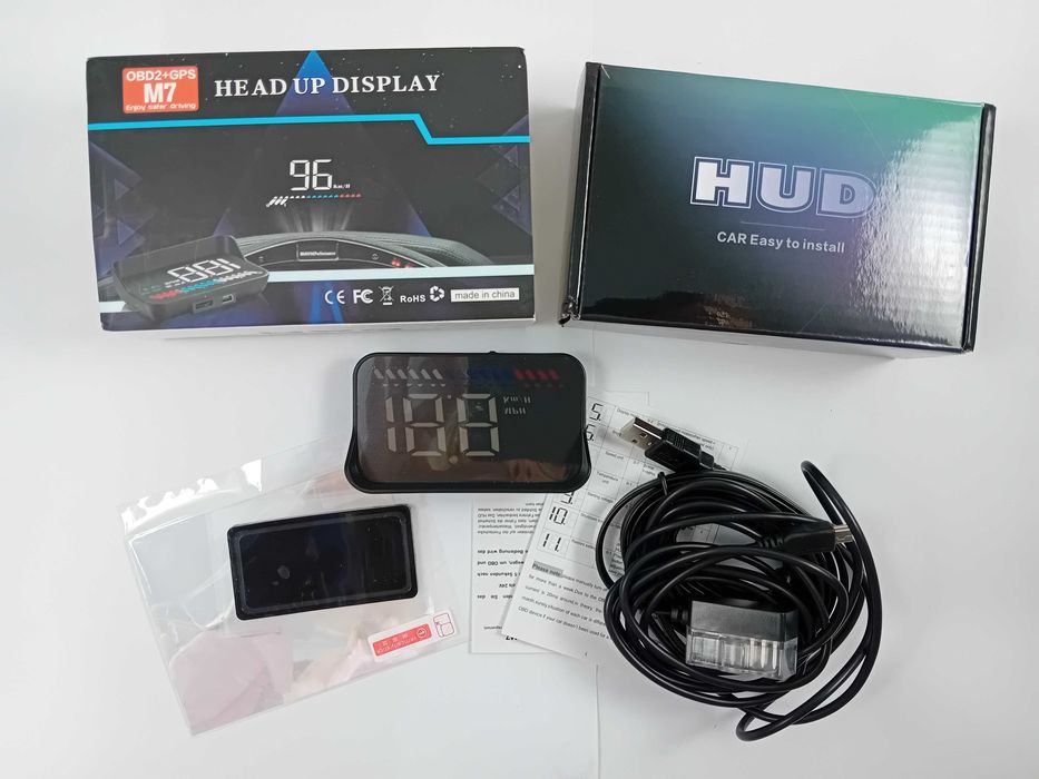 Wyświetlacz M7 projektor przezierny na szybę HUD GPS - OBD II Kamień Duży • OLX.pl