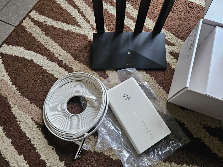 Router zewnętrzny ZTE MC7010 + T3000 ODU IDU 5G LTE cat.22 antena SIM ...