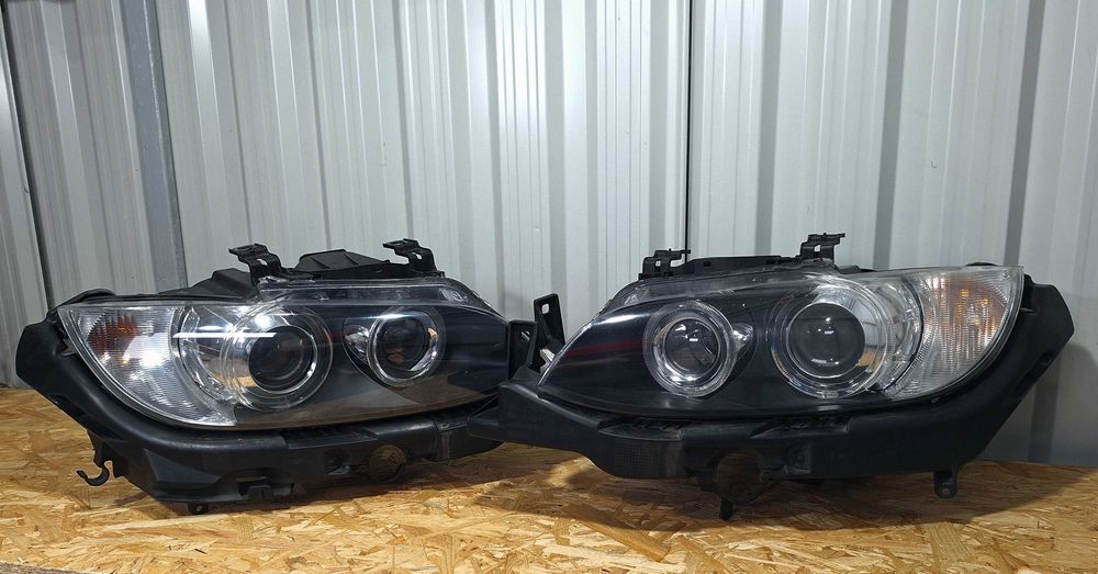 BMW E92 E93 przedlift – lampy kompletne, EU, przetwornice + ślizgi ...