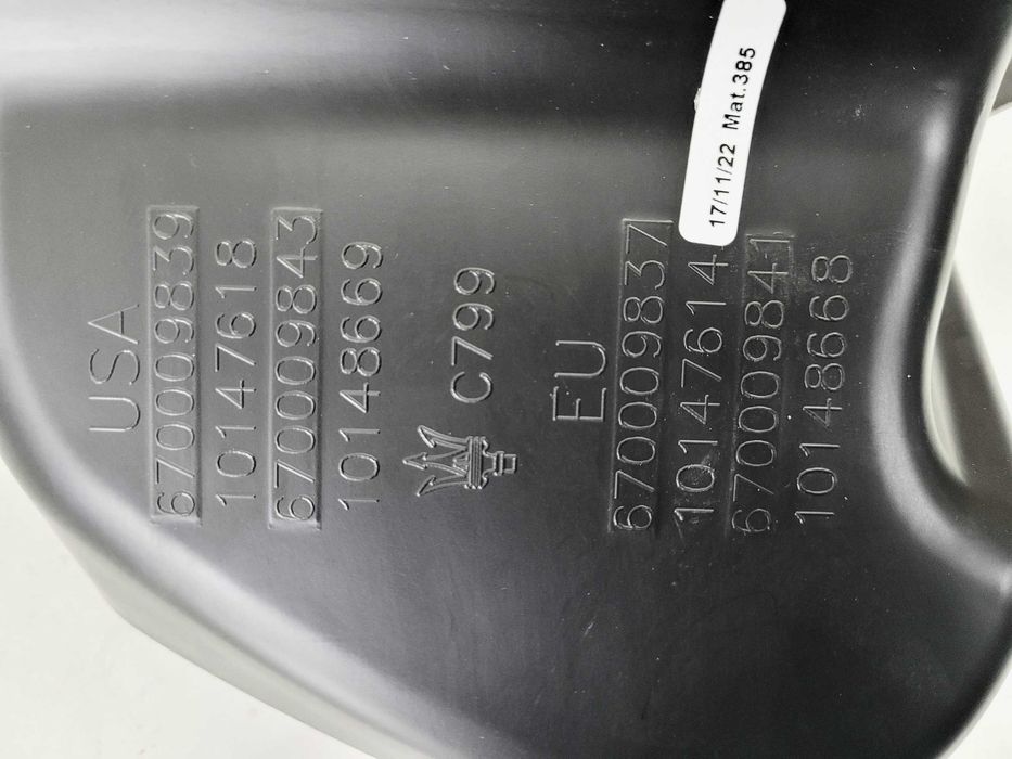 Maserati GHIBLI kierownica powietrza zderzaka grilla wlot dolot kanał ...
