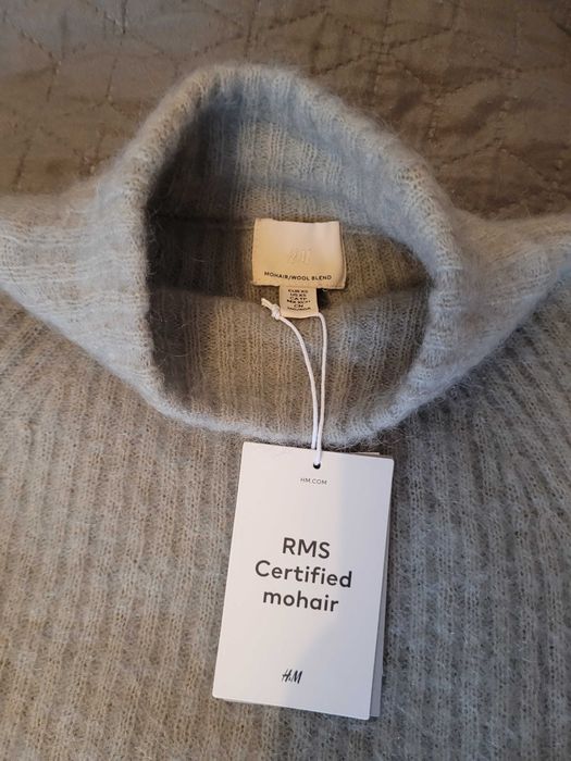 NOWY Sweter damski z półgolfem H&M 32% moher 32%wełna - XS Warszawa Bemowo • OLX.pl