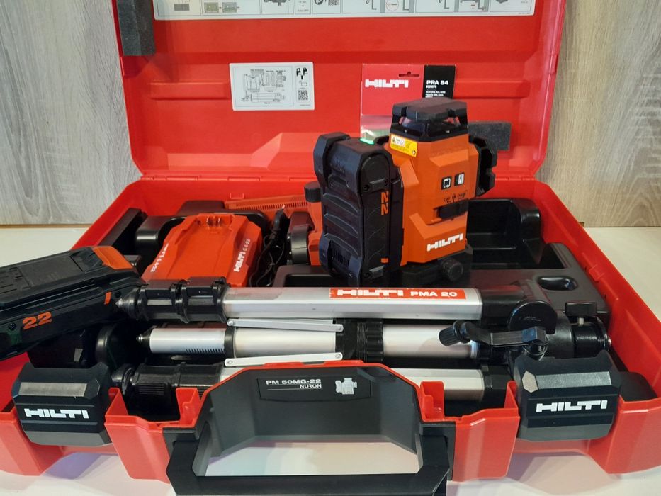 HILTI PM 50MG-22 laser wieloliniowy zielony krzyżowy NURON NOWY zestaw Gorzów Wielkopolski • OLX.pl