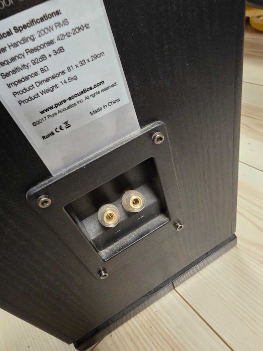 Kolumny głośniki pure acoustics 2 sztuki duże Nova 6F Zielonki • OLX.pl