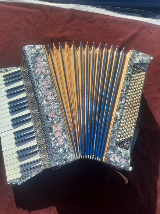 Akordeon Alvari wloski vintage do remontu lub muzeum kolekcjonerski ...