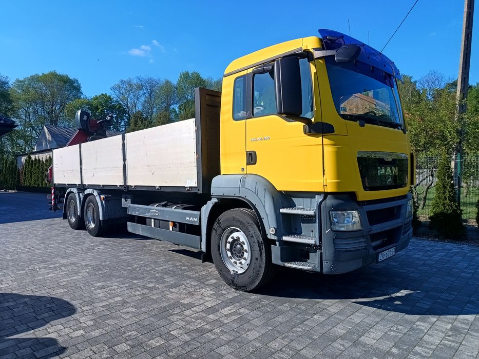 MAN TGS 26.360 HDS Fassi 150A.22 przebieg 103tys.km Dryganek Mały • OLX.pl
