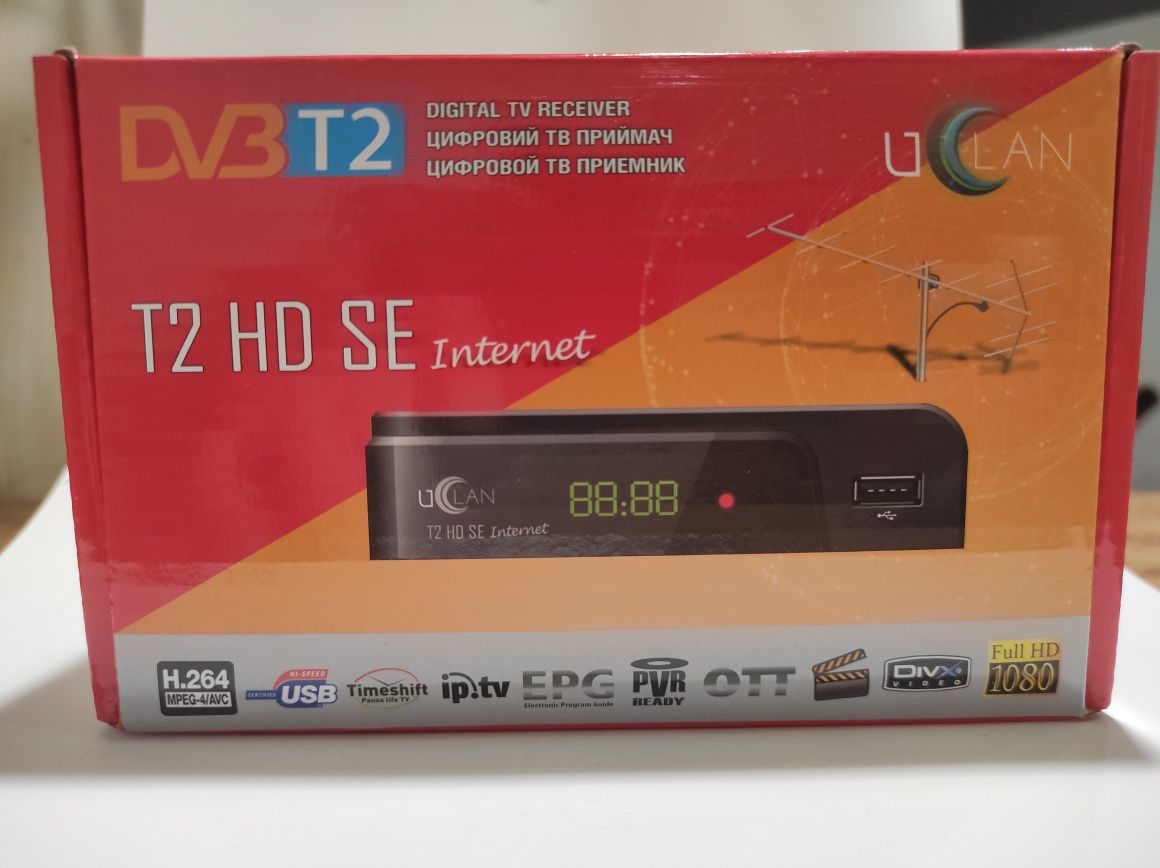 Т2 приставка Uclan T2 HD SE Internet: 450 грн. - Аксессуары для ТВ ...