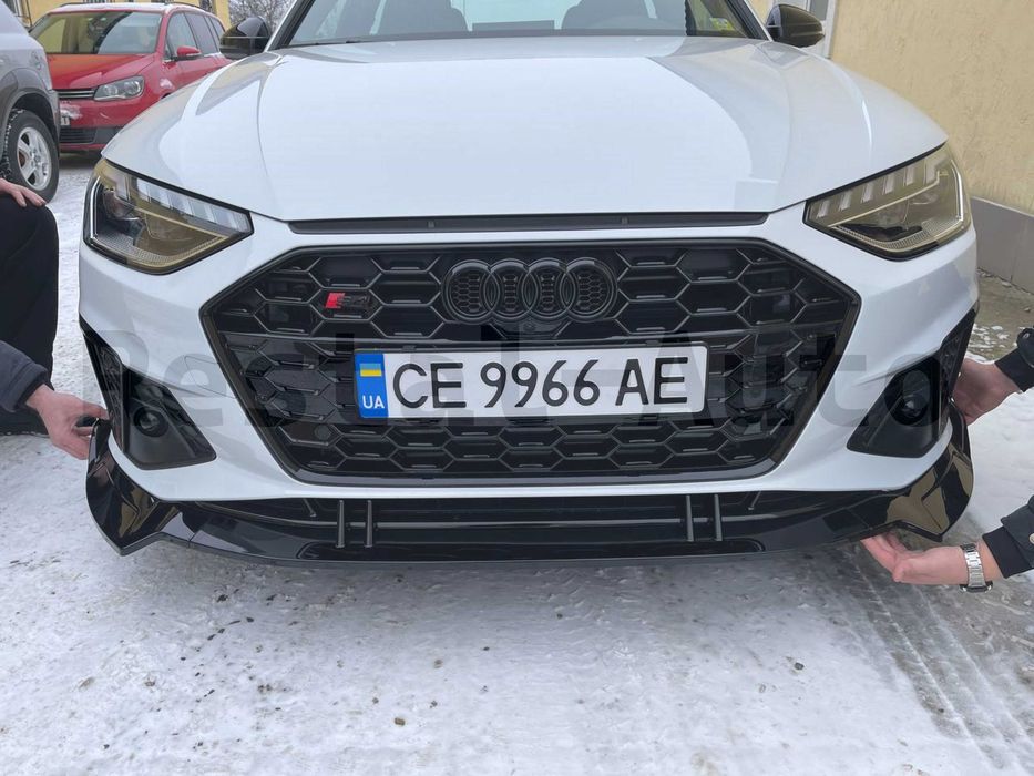 Губа на audi a4 b9 lci S4 B9 2020+ Юбка переднего бампера Ауди а4: 180 $ - Бампери Чернівці на Olx