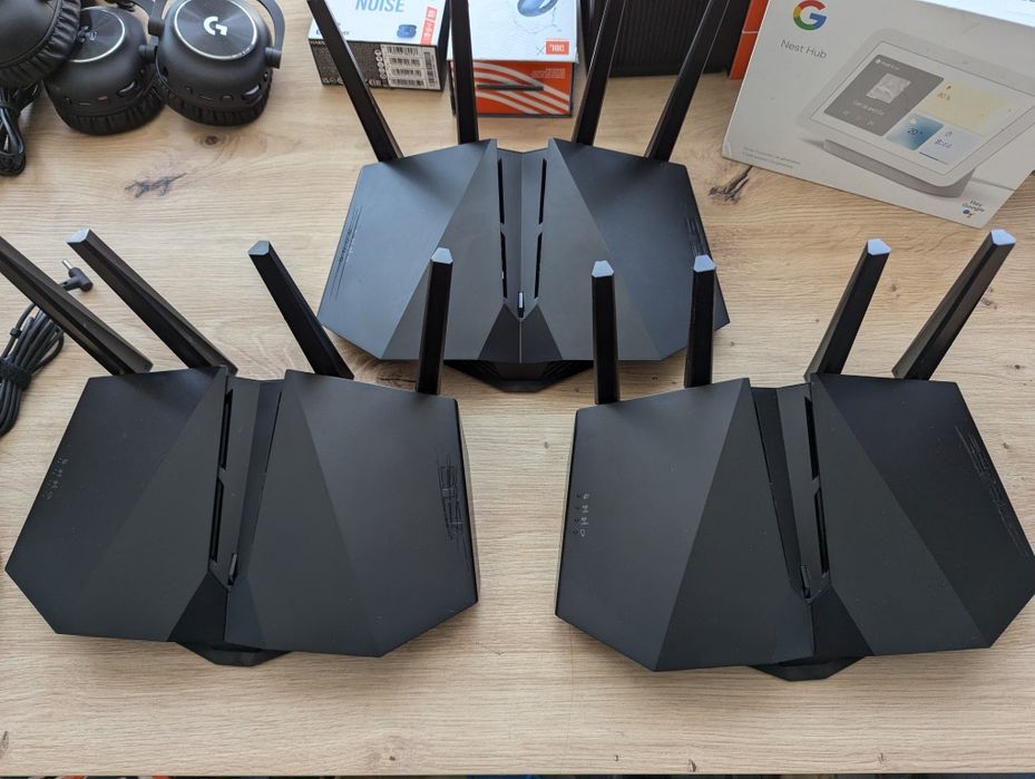 Маршрутизатор роутер ASUS AX82U WAN DSL AX5400 Wifi 6 AIMesh Gaming r ...