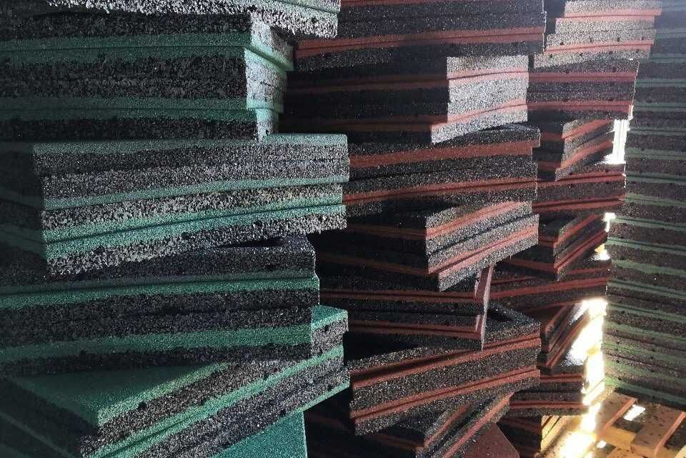 Напольное Резиновое Покрытие для тренажерного зала и Детских Площадок ...