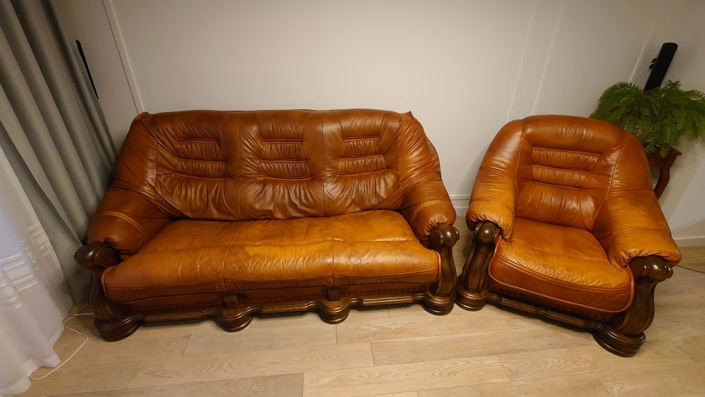 Sofa kler stolik fotel skóra dębowe meble Toruń • OLX.pl Sofa kler stolik fotel skóra dębowe meble Toruń • OLX.pl