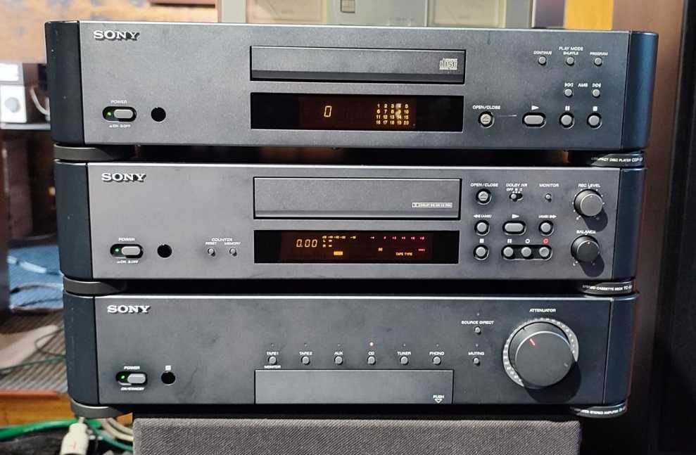 Стійка SONY TC-S7 SONY CDP-S7 SONY TA-S7 + wifi стрімер AirPlay, Sptf ...