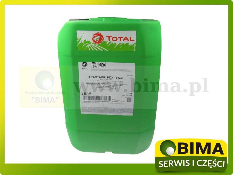 Olej silnikowy TOTAL TRACTAGRI HDX 15W-40 20L oryginał CLAAS Renault Turobin • OLX.pl