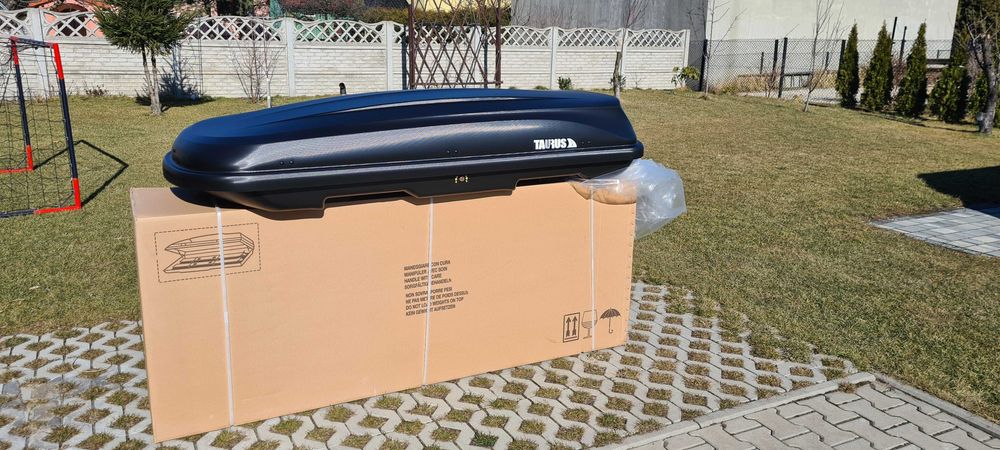 Bagażnik Box dachowy Taurus Xtreme II 450 czarny karbon Orzesze ...