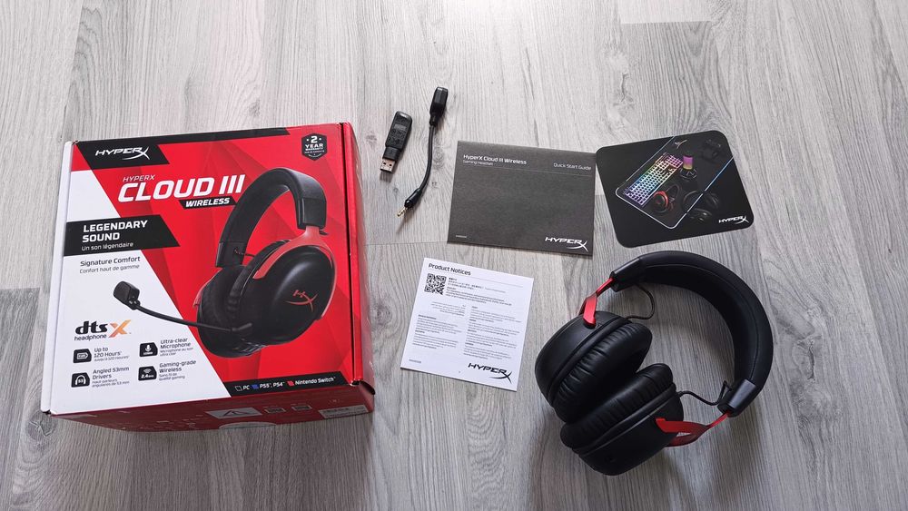 HyperX Cloud III Wireless Black/Red – bezprzewodowe słuchawki 77Z46AA ...