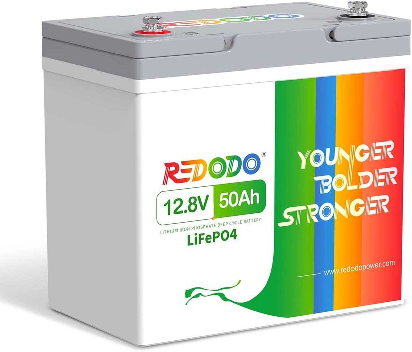 Аккумулятор Redodo 12V 50Ah LiFePO4, литий железо фосфат, BMS: 19 000 ...