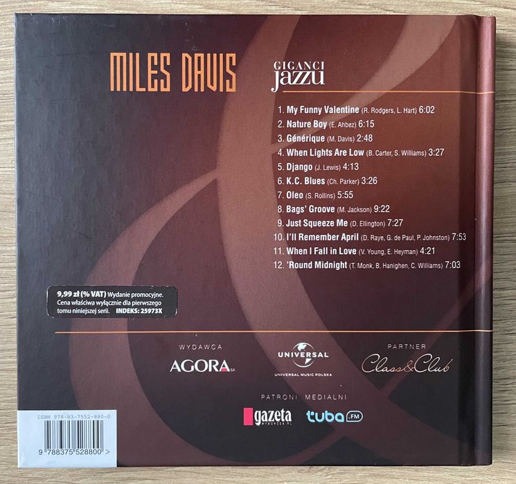 (Płyta CD) Miles Davis "Giganci Jazzu" Warszawa Mokotów • OLX.pl