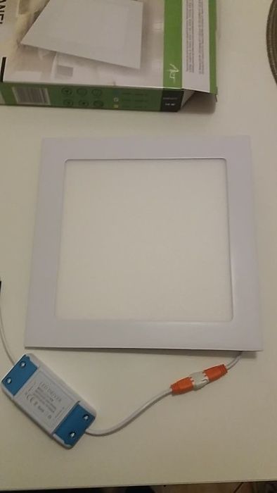 Panel LED kwadrat. 211mm, 18W, ultra slim 12mm, W 4000K -1 sztuka Boguchwała • OLX.pl