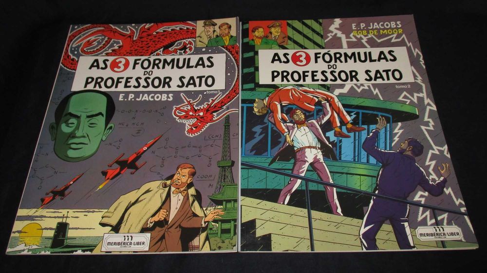 Livros BD As 3 fórmulas do Professor Sato Blake Mortimer 2 volumes ...