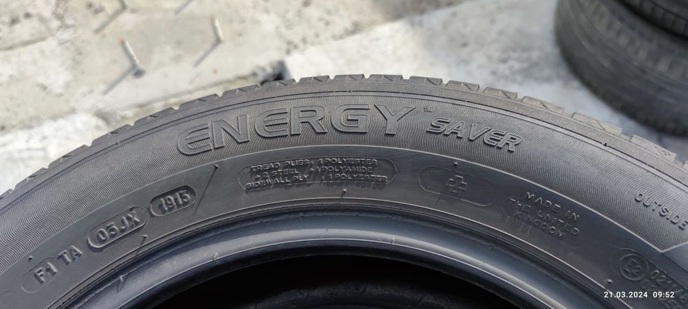 195/65 R15 Michelin Energy Saver (4шт): 750 грн. - Автошини Дніпро на Olx