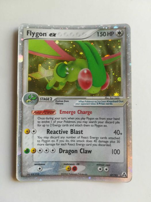 Carta Pokemon Flygon ex ultra rare - EX Legend Maker - 87/92 Moita ...