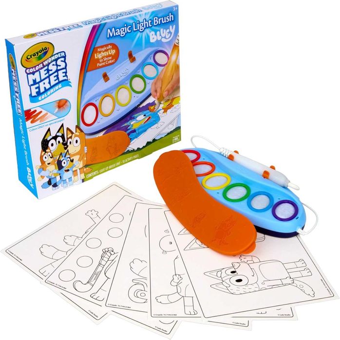 Crayola Bluey Color Wonder Magic Light Brush Магічний водний пензель: 1 ...