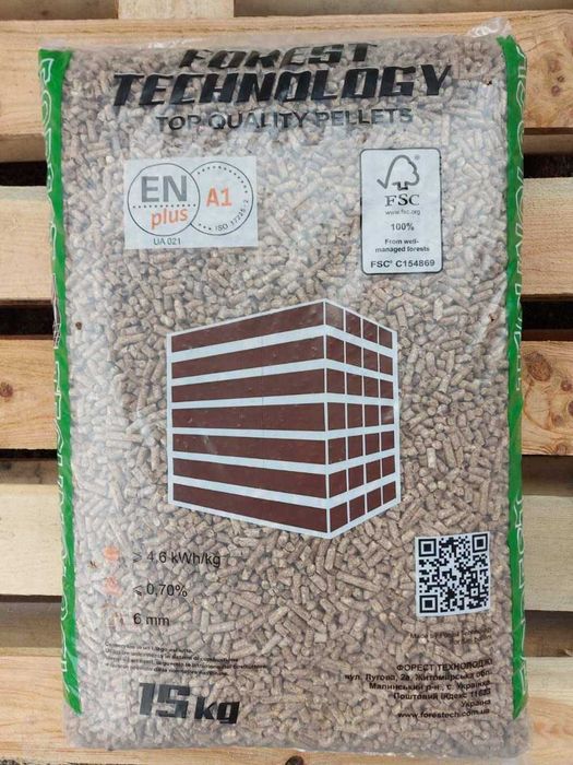 Pellet drzewny iglasty Forest workowany certyfikat EN A1 Winda / HDS ...