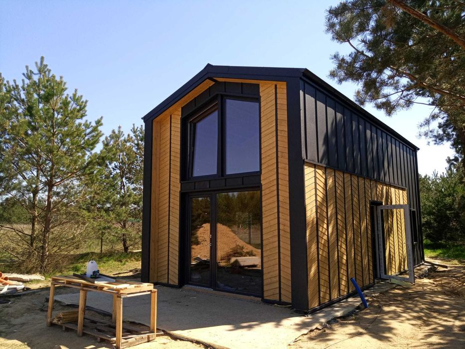 Panel sip 12,4 cm na garaż domek biuro mobilne strop dach ściany MTB ...