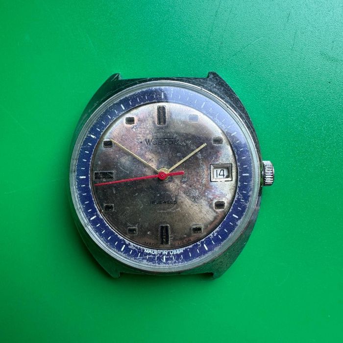 Zegarek Vostok 18 jewels USSR ZSRR radziecki retro PRL vintage Wleń ...