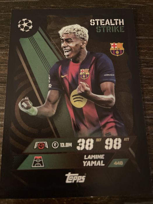 Karta Topps Lamine Yamal Steakth Strike nr 448 Piła • OLX.pl