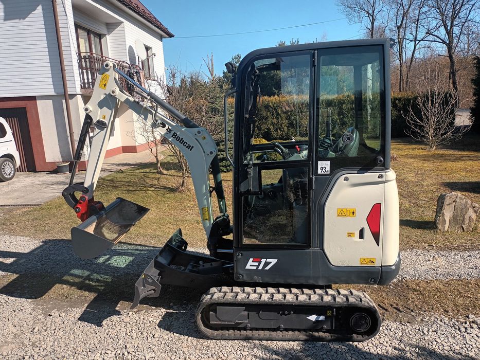 Bobcat E17 Minikoparka 1,8T 2017r 2 łyżki Cena Brutto. Polecam! Żegocina • OLX.pl