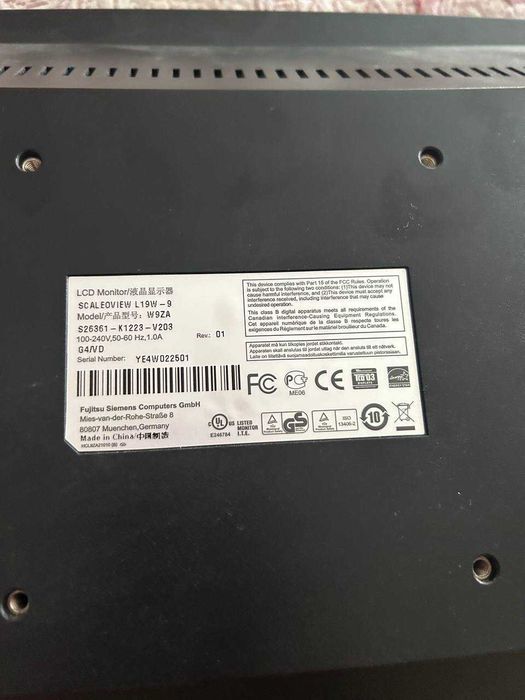 Монітор Fujitsu Siemens w9za: 800 грн. - Монітори Тернопіль на Olx