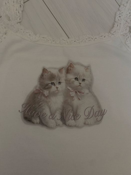 Майка з котиками у стилі Coquette 150 грн Майки Одеса на Olx