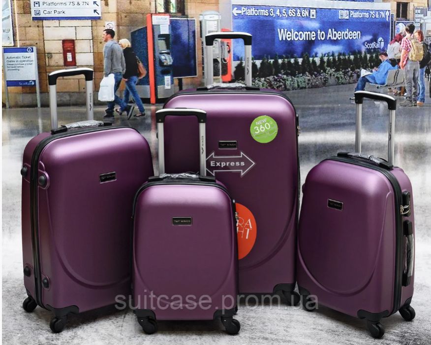 Чемодан фирма Wings 310 Польша, сумка на колесах, валіза разные цвета ...