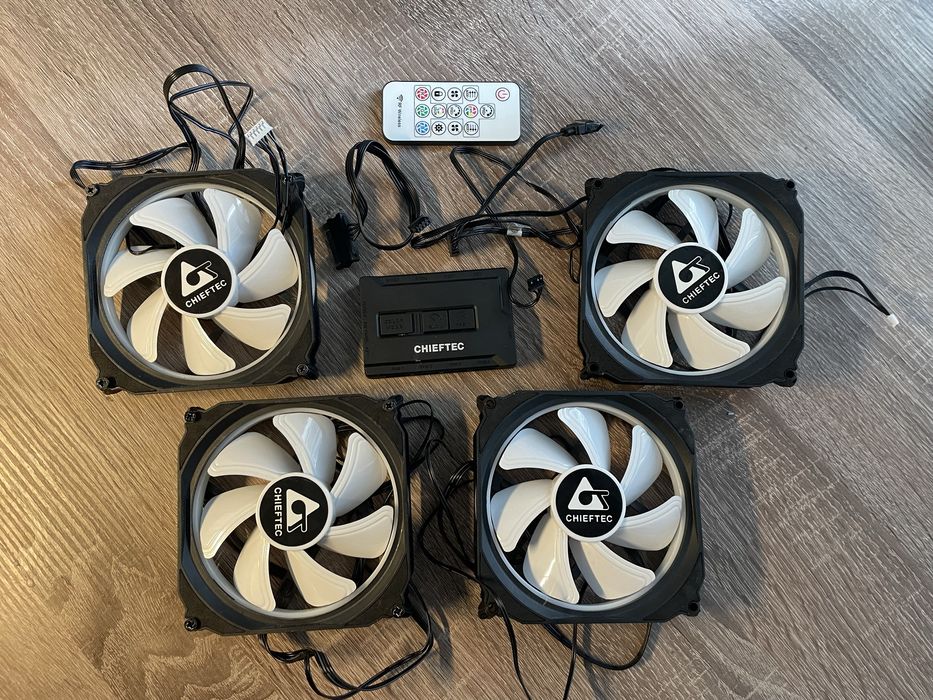 4шт ARGB вентилятори 120мм Chieftec CF-3012-RGB: 1 230 грн ...