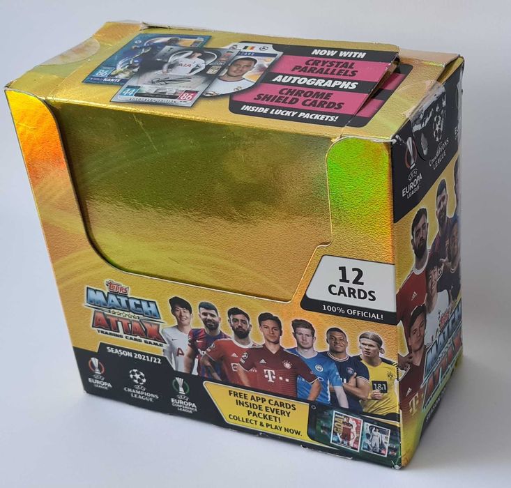 Champions League UEFA Match Attax 2021/22 Box 24 Saszetek z Kartami ...