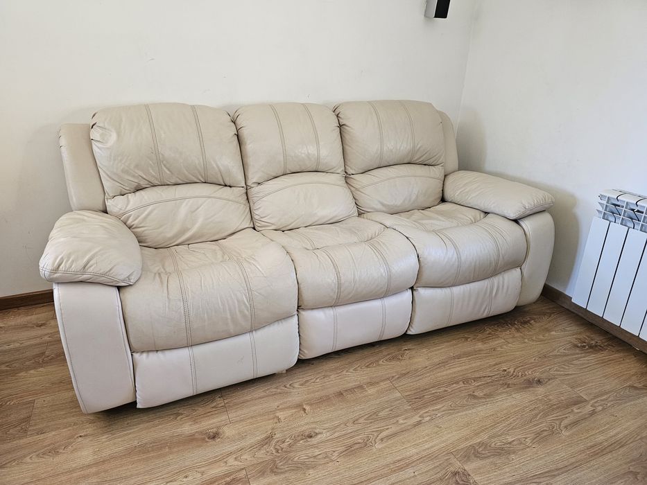 Sofa skórzana z funkcją relaks Wólka • OLX.pl