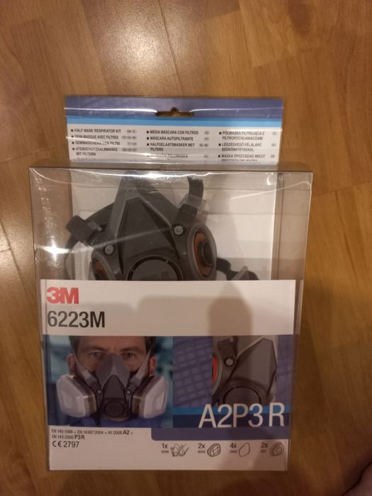 Zestaw półmaski oddechowej 3M 6223M Olesno • OLX.pl