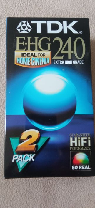 TDK E-HG 240 Zestaw kaset VHS Dwie sztuki dwupak Zabrze • OLX.pl