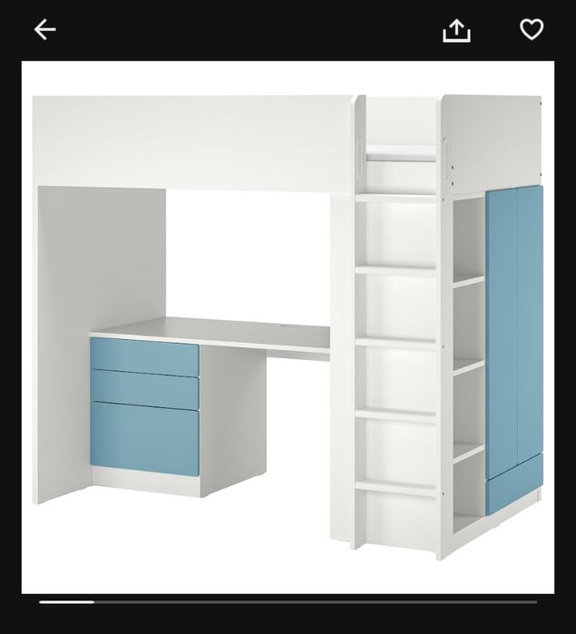 Cama alta smastad ikea Alverca Do Ribatejo E Sobralinho • OLX.pt