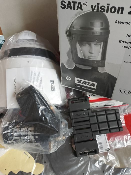 Maska przyłbica Sata Vision 2000 nowa komplet folie Niedoradz • OLX.pl