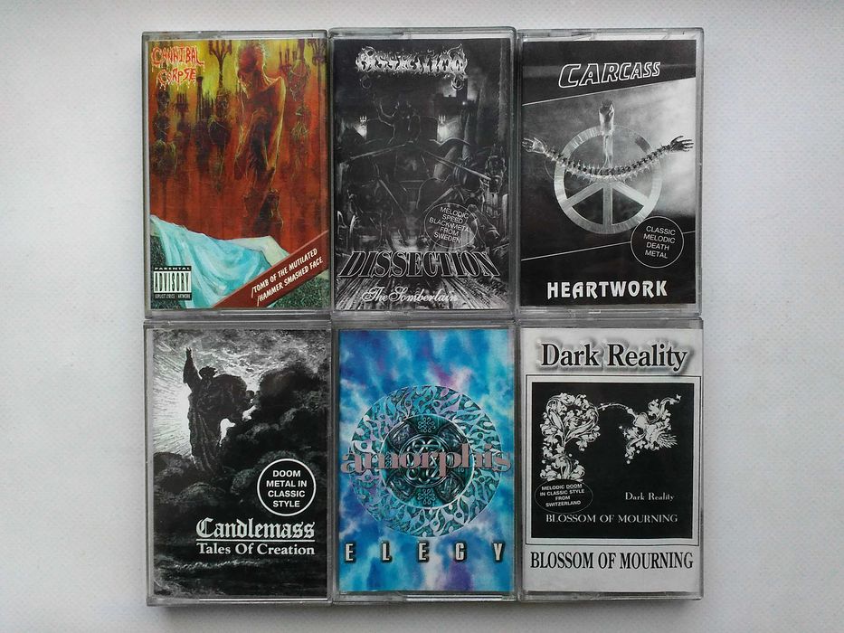 Кассеты Carcass Dissection Cannibal Corpse Amorphis Dark Reality: 225 ...