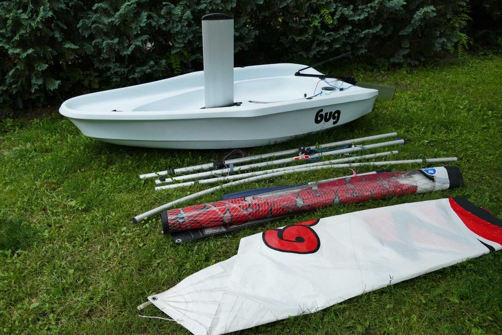 Laser BUG Race łódź żaglowa żaglówka, 2 żagle, 2.6m Toruń • OLX.pl