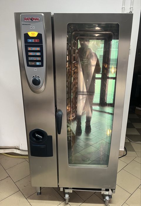 Piec Konwekcyjno Parowy Rational SCC 201G Gazowy, wózek 20 półkowy ...