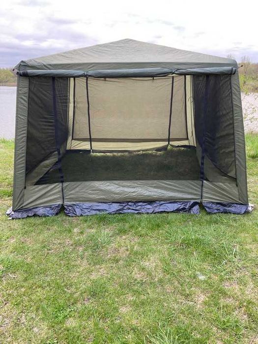 Намет туристичний кемпінговий 4 х місний з великим тамбуром і вікнами