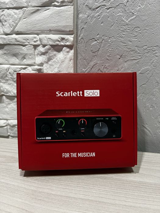 USB аудіоінтерфейс Focusrite Scarlett Solo 3rd Gen: 4 049 грн ...