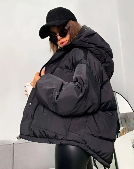 Зимняя женская курточка на синтепоне тёплая оверсайз: 1 500 грн ...