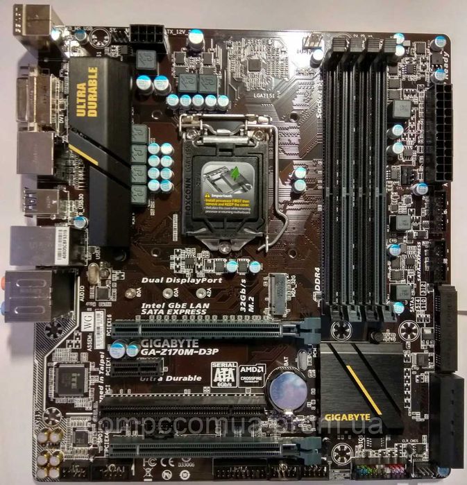 Gigabyte GA-Z170M-D3P-WG Процессор I7 8700" E-2276M 4.7 Ghz QQLT QTJ2 ...