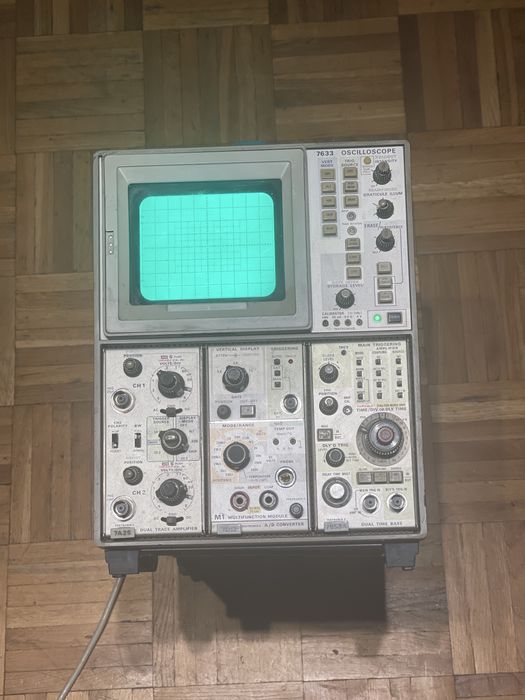 Oscyloskop Tektronix 7633 + moduł 7A26, 7D12, 7B53A retro 100MHz PRL ...